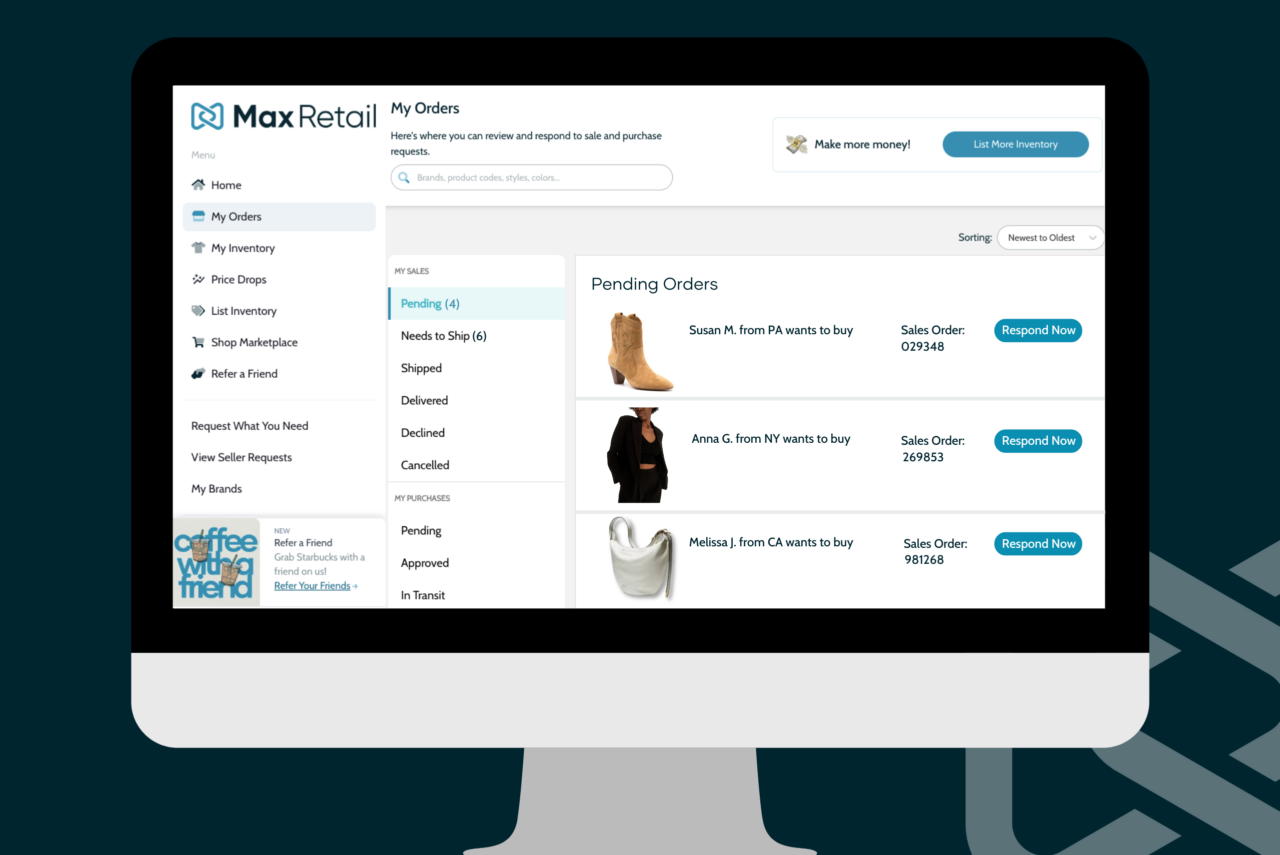 Start Selling — Max Retail