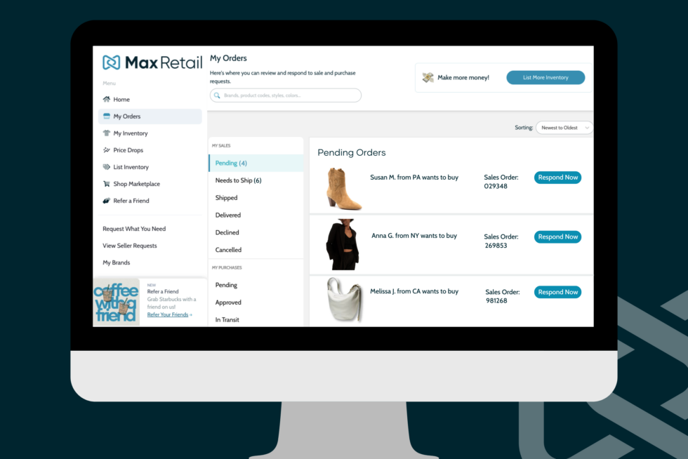 Start Selling — Max Retail